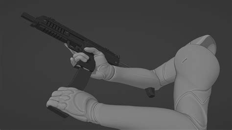 Low Poly Mp7 Animation Youtube