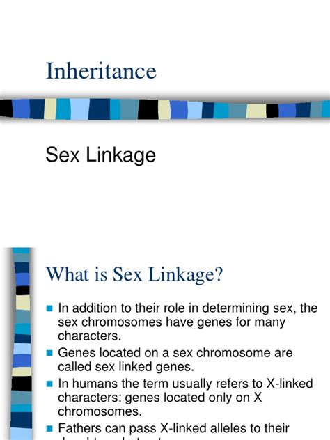 Sex Linkage Pdf