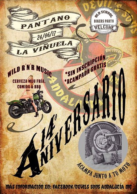Próximos Eventos Devils Sons Andalucía Mc Xiv Aniversario Devil´s