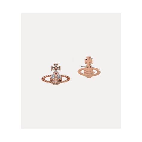 Vivienne Westwood Mayfair Bas Relief Earrings Rose Gold Sarah Layton