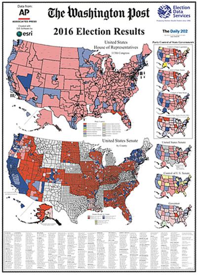 Double Purchase Special Of 2016 Election Results Poster — Flat