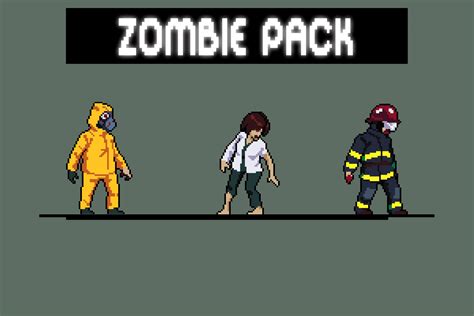 Urban Zombie Pixel Art Sprite Pack