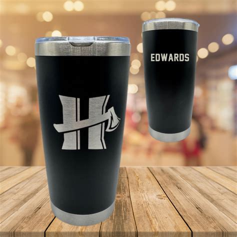 Andrew Edwards Cal Poly Humboldt Wrestling Black Stainless Steel Tumbler