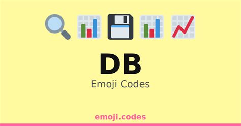 Db Emoji Codes 💻📊📈📉📅 — 369 Combinations To Copy And Paste