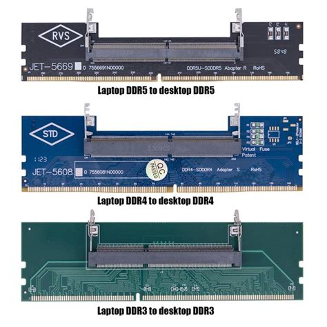 Jual Ddr3 Ddr4 Ddr5 To So Dimm Adapter Connectors Laptop Ram Memory