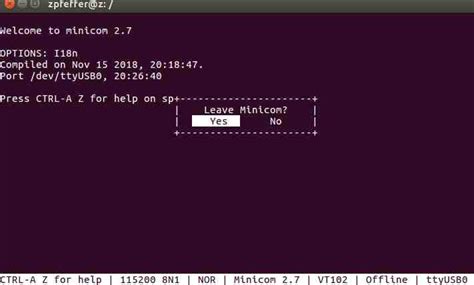 Configure Minicom For A USB To Serial Converter