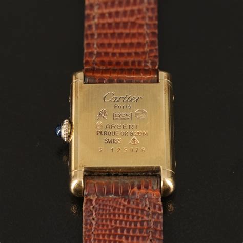 Cartier Must De Cartier Tank Stem Wind Wristwatch Everything But The