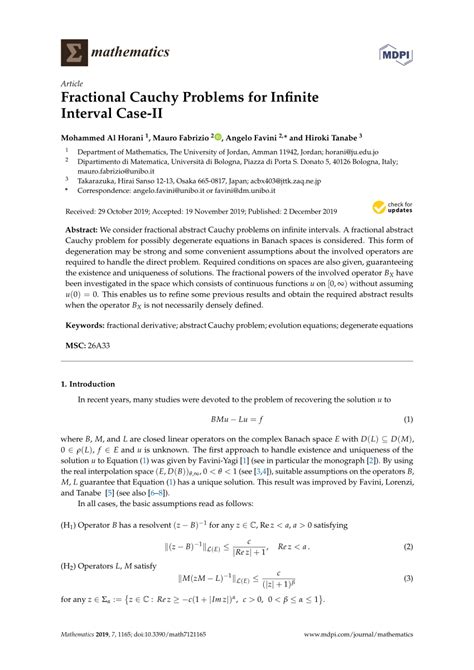 Pdf Fractional Cauchy Problems For Infinite Interval Case Ii