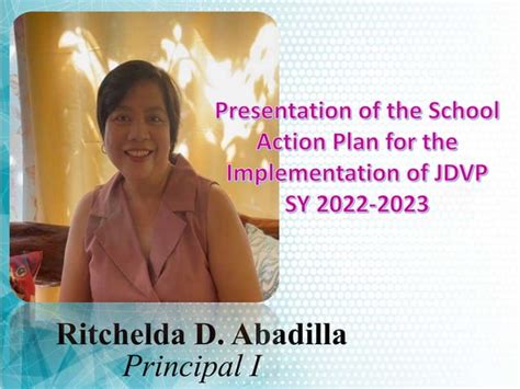 Ppt Jdvp Program 2022 2023 Of Deped Schoolpptx