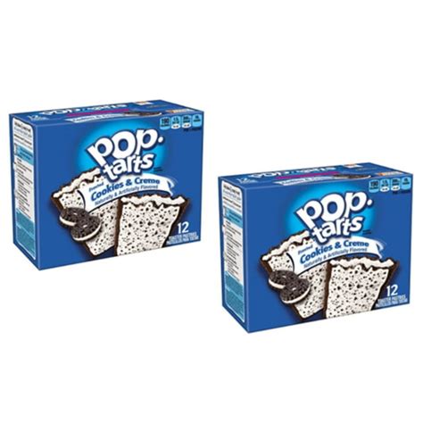 Pop Tarts Frosted Cookies And Cream 24 Count Includes Two 12ct Boxes