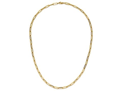 14k Yellow Gold Polished Fancy Link Necklace 18744e