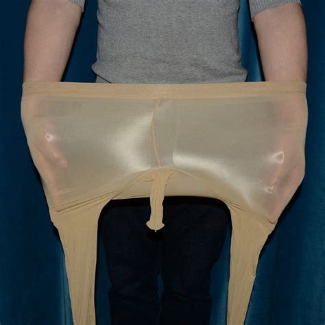 High Waist 8d Men Oil Shiny Glossy Pantyhose Nylon Stockings Tights