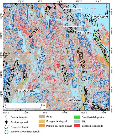 Quaternary Geology Sgu Data And Glacial Bedforms In Ne Uppland Download Scientific Diagram