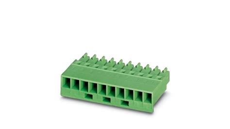 1852202 Phoenix Contact Pcb Terminal Block 5 Contact 3 81mm Pitch Push In 1 Row Socket