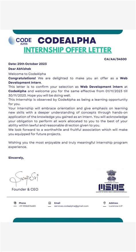 Codealpha Webdevelopment Intership Abhishek Rana