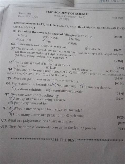 q4 calculate the formula unit masses of zno na2 o k2 co3 given atomic