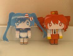 Miku And Teto Mesmerizer Papercraft In 2025 Paper Crafts Kawaii