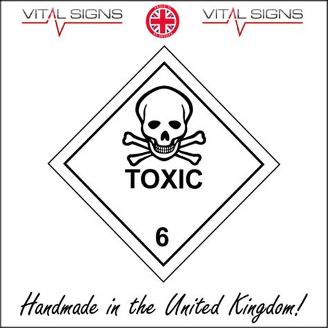250 X 250mm 10 X 10 Dibond Composite Aluminium Ha048 Toxic Sign