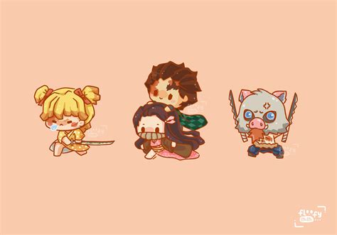Demon Slayer Chibi Wallpapers 4k Hd Backgrounds On Wallpaperbat