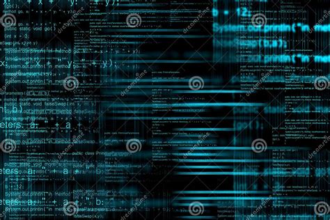 Abstract Computer Code Background Stock Illustration Illustration Of