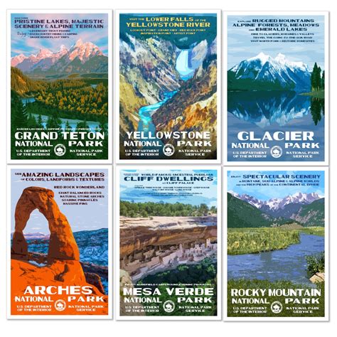 Get 8 National Park Posters 8 Poster Bundle Any 8 National Park Posters