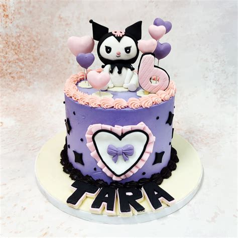 Kuromi Cake Kuromi Hello Kitty Cake Liliyum Patisserie And Cafe