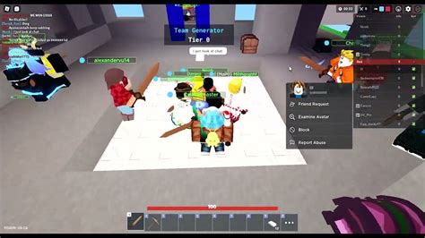This Guy Is Hacking In Roblox Bedwars Please Ban Him Youtube