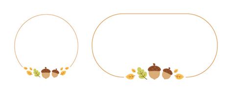 Cute Round Spring Frame Border Template Can Vector Image