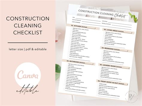 Construction Cleaning Checklist Professional Cleaning Services Checklist Cleaning Services