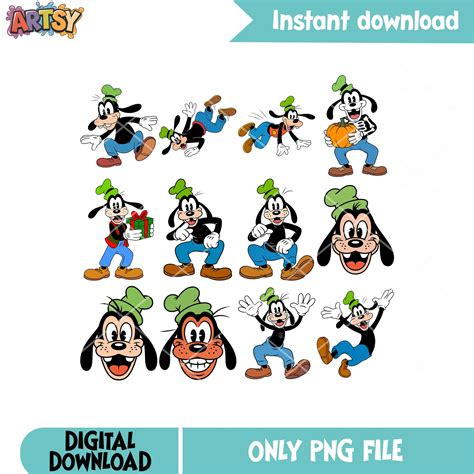 Goofy Dog Png Bundle Disney Goofy Png Mickey Goofy Png Artsysvg