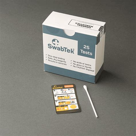 Swabtek Narcotics Detection Test Kit Box Of 25 Tests Alcopro