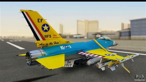 F 16c Usaf 111th Fs 90th Anniversary For Gta San Andreas