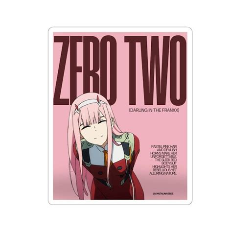 Zero Two Stickers Etsy