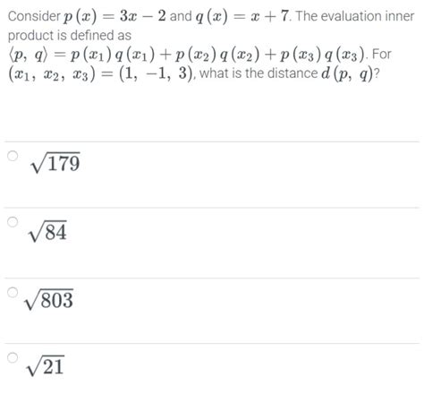 Solved Which Of The Following Subspaces Are Orthogonal