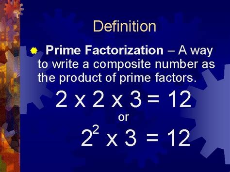 Factors Primes Composite Numbers Number Theory Unit Definition