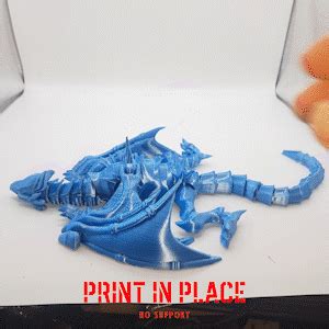 🐉 Blue Eyes White Dragon Flexi Yugioh・ Stl File For 3d Printing・cults