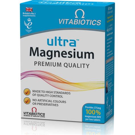 Vitabiotics Ultra Magnesium 375mg 60 Tablets