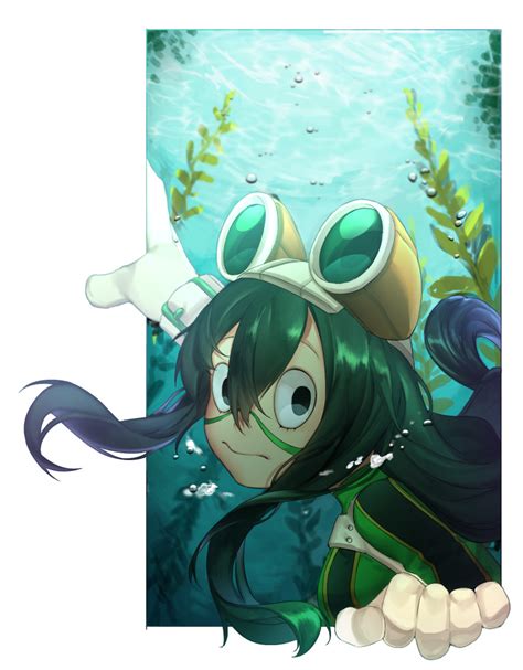Safebooru 1girl Asui Tsuyu Black Eyes Bodysuit Boku No Hero Academia