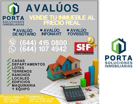 AvalÚos En Ciudad ObregÓn Vende Tu Inmueble Al Precio Real Y Obtén Lo