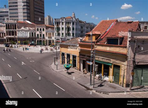 Rio De Janeiro Brazil January 6 2016 Streets With Old Architecture