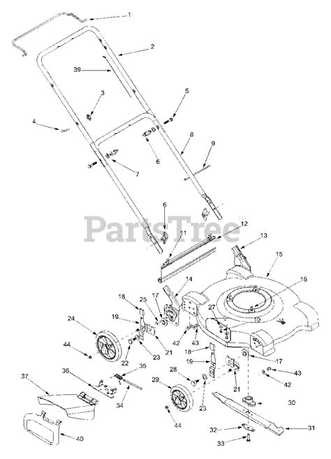 Bolens 11a 084c163 Bolens Walk Behind Mower 2003 General Assembly Parts Lookup With Diagrams