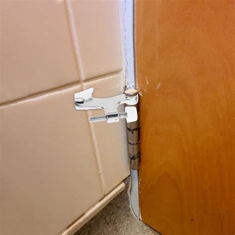 Mlins Heavy Duty Adjustable Door Hinge With Door Stop Prevents Door