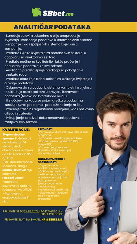 Tražite Posao Kao Analitičar Podataka Mž Zaposlime