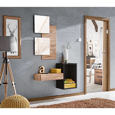 Předsíňová Stěna Ira 1 Dub Wotan černá