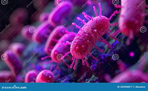 Close Up Of Listeria Monocytogenes Bacteria Under A Microscope Ai