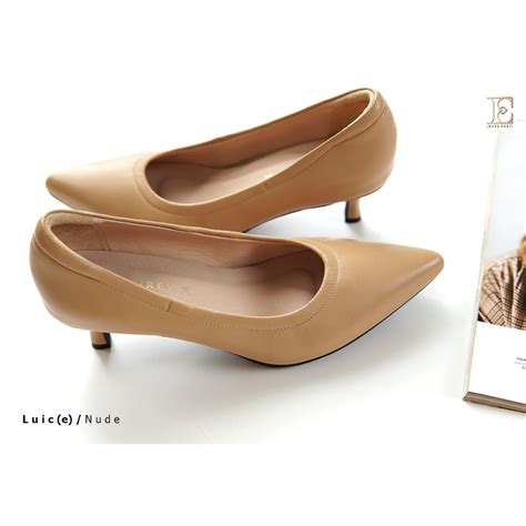 Earl Grey รองเท้าหนังแกะแท้ รุ่น Luic E In Nude Shopee Thailand