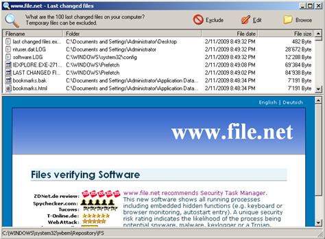 Find The Latest Changed Files
