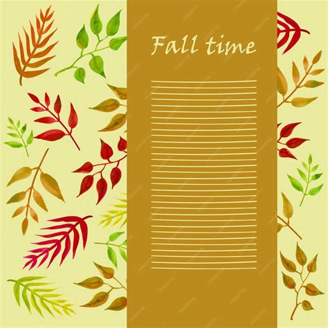 Premium Vector Fall Leaves Vector Corporate Business Template