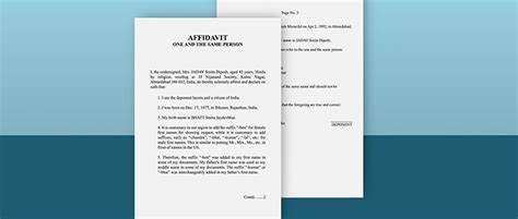 Affidavit Template
