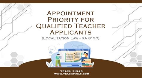 Localization Law Appointment Priority For Qualified Teacher Applicants